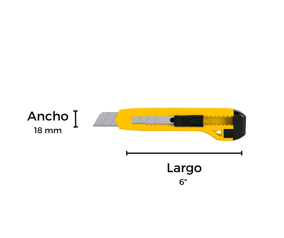 Cutter Pretul 18 mm plástico – Pinturas y más
